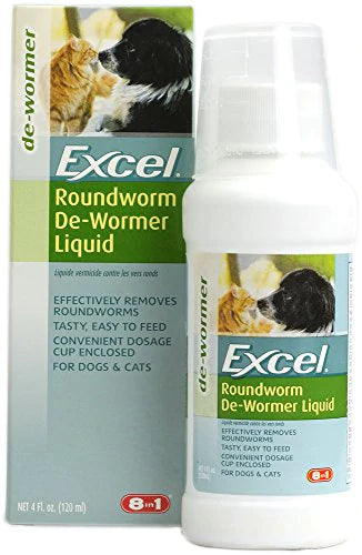 8 in 1 Excel Roundworm Dewormer Liquid for Dogs - Manheim, PA - G&G ...